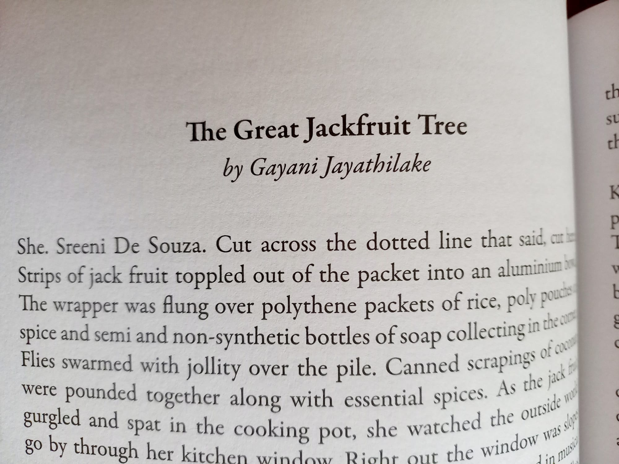 Short story: The Great Jackfruit Tree – Gayani Jayathilake